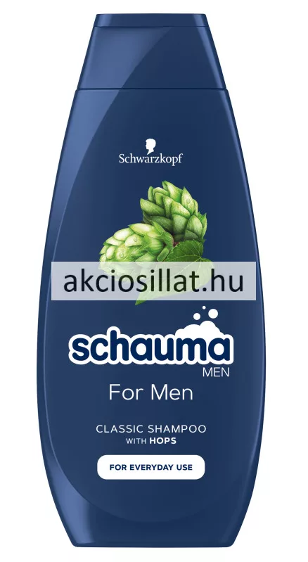 Schauma For Men Classic Sampon 400ml - Olcsó parfüm és parfüm utánzat